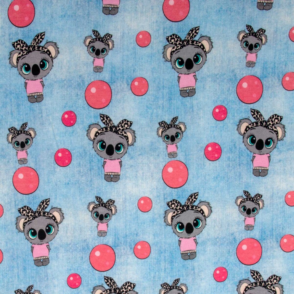 Süßes Koala-Mädchen - im Denim Look